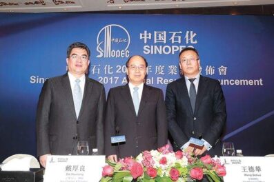 China’s Sinopec reports record high oil flow at three wells