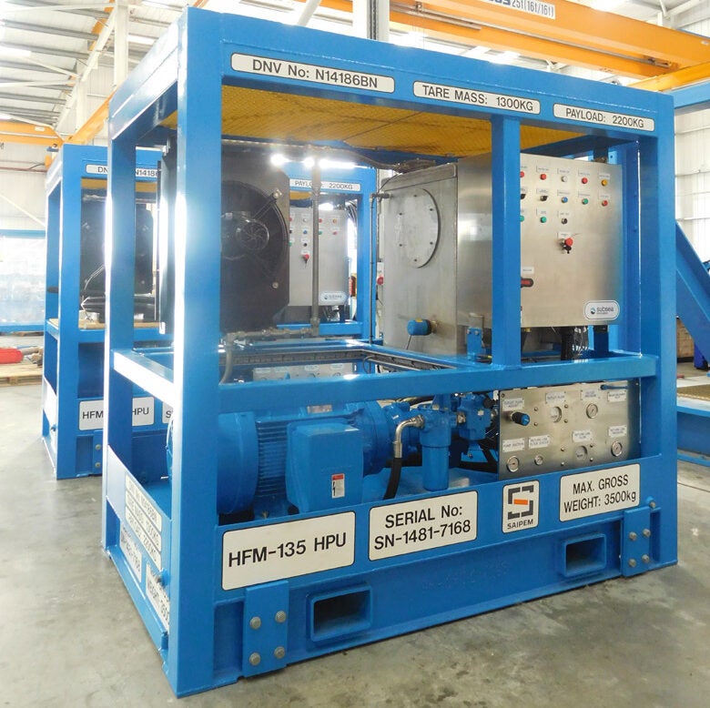 Subsea Innovations Delivers Hydraulic Power Units to Saipem America ...
