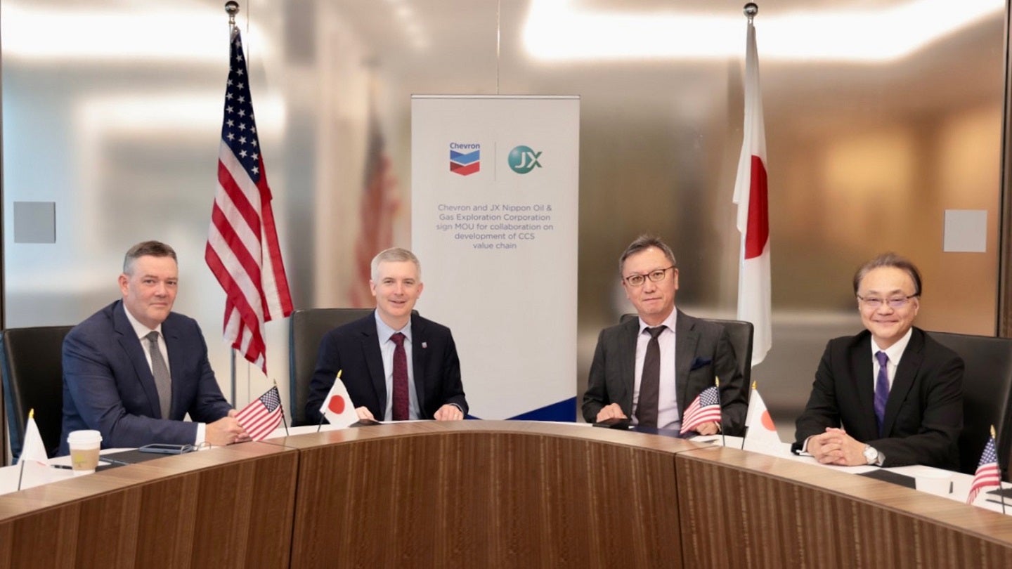 Chevron New Energies forms CCS partnership with JX Nippon