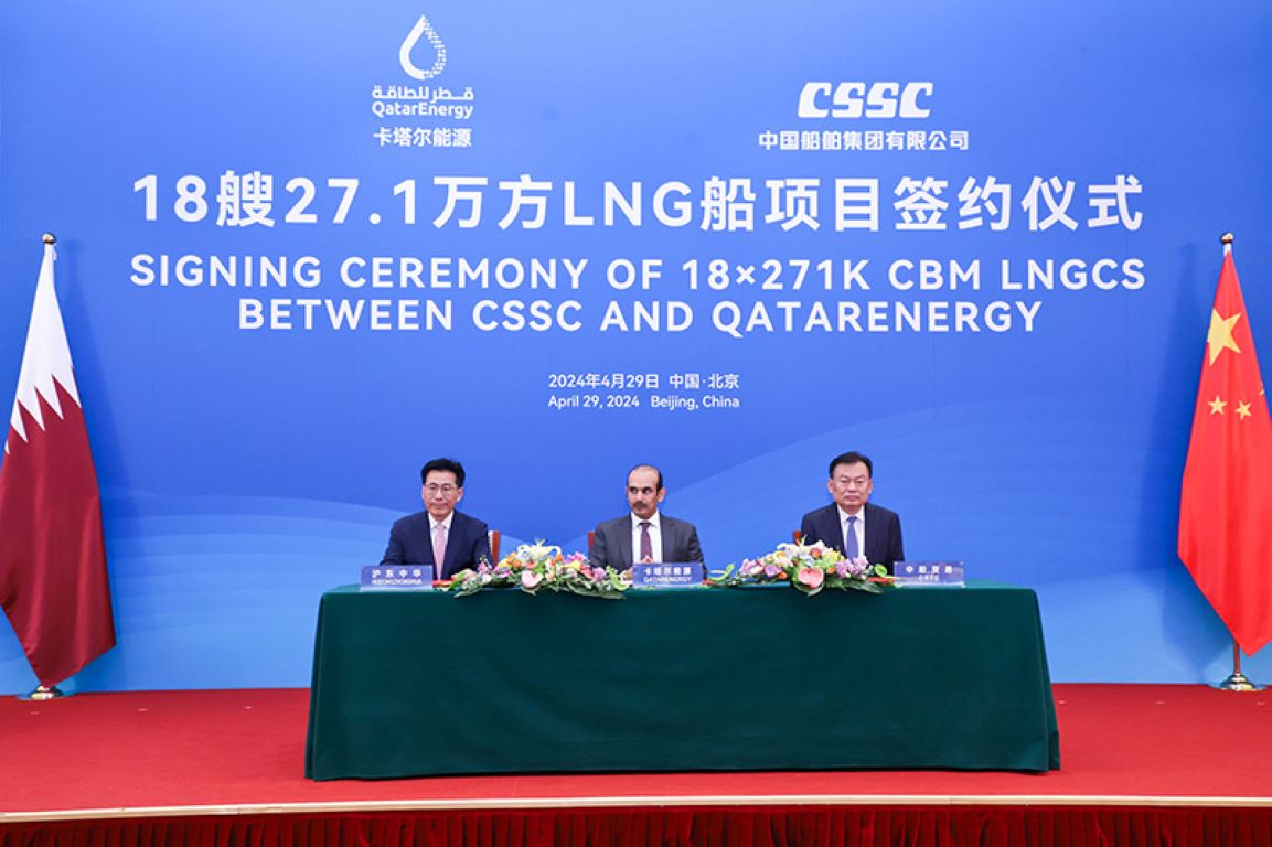 QatarEnergy signs agreement with China to build 18 LNG vessels ...