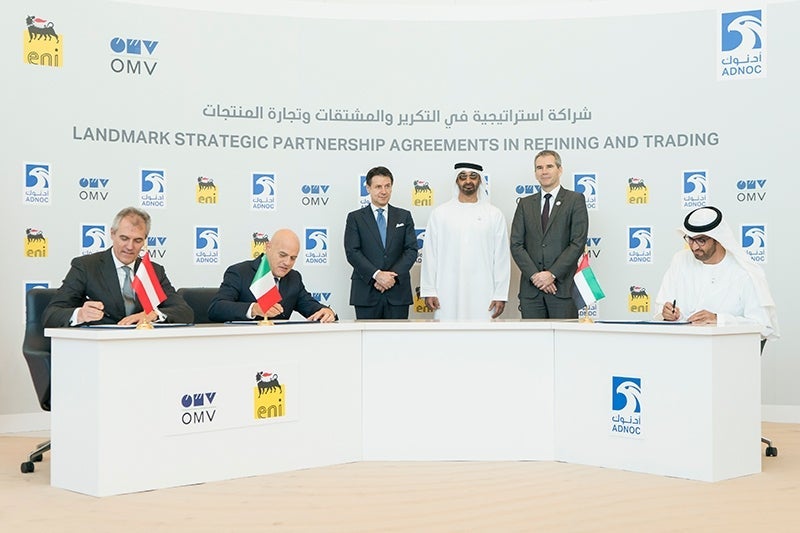 Adnoc, Eni and OMV conclude $3.24bn partnership in Abu Dhabi