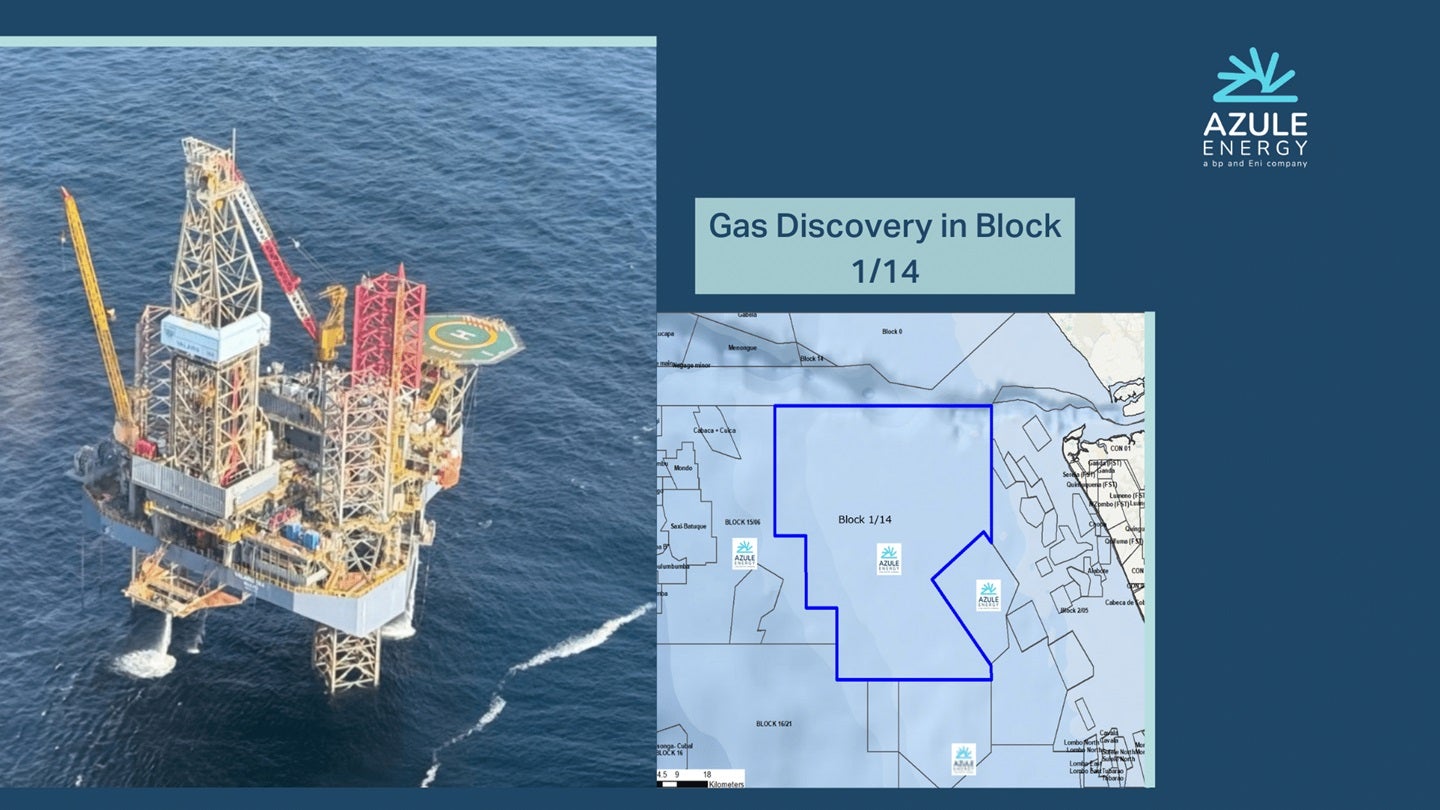 Azule Energy and partners announce gas discovery in Angola's Block 1/14